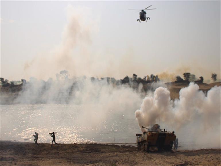 Indian Army's Desert Corps conduct tactical floatation to validate ...